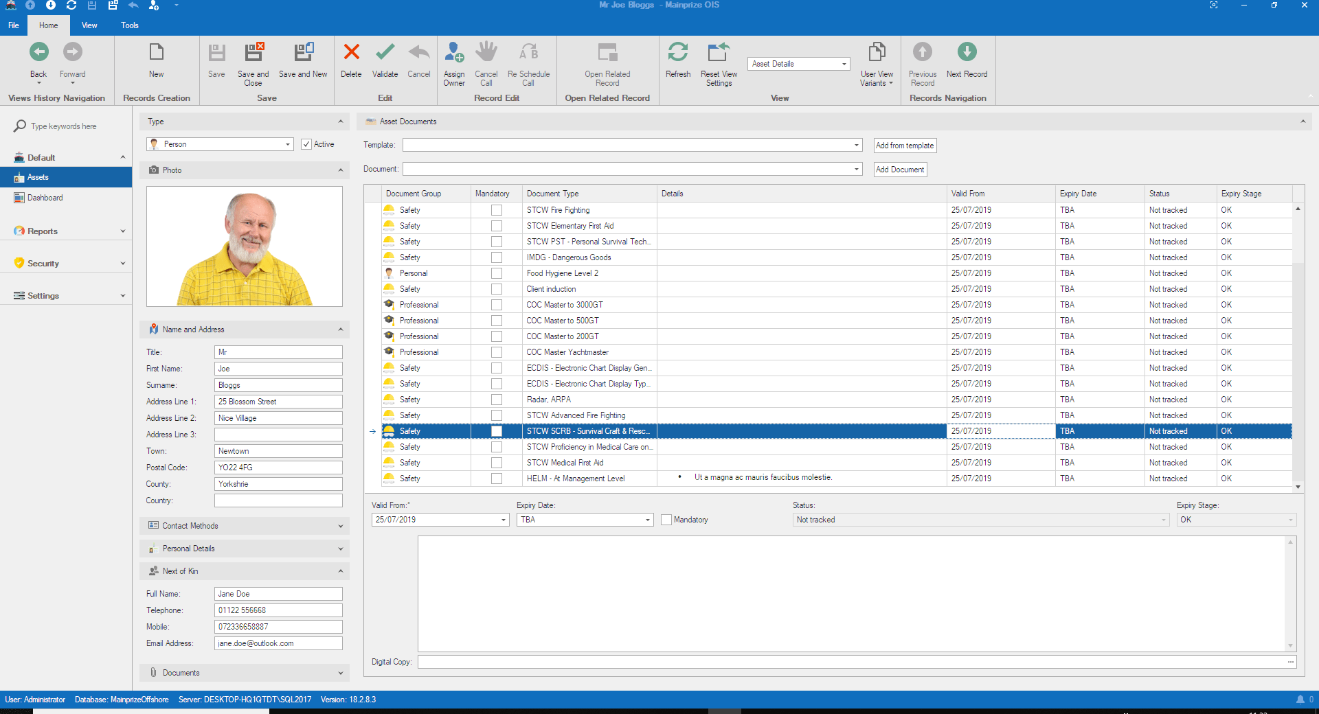 Offshore Personnel and Vessel Certificate Management - Axisware